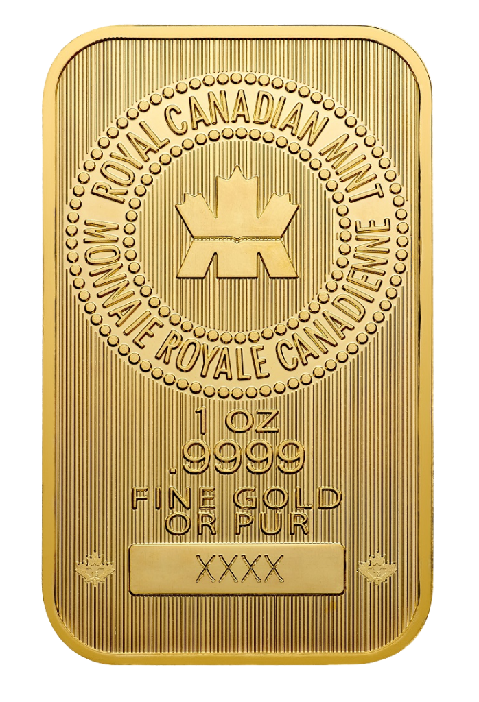 1 oz Gold Bar Royal Canadian Mint – MF Bullion Canada